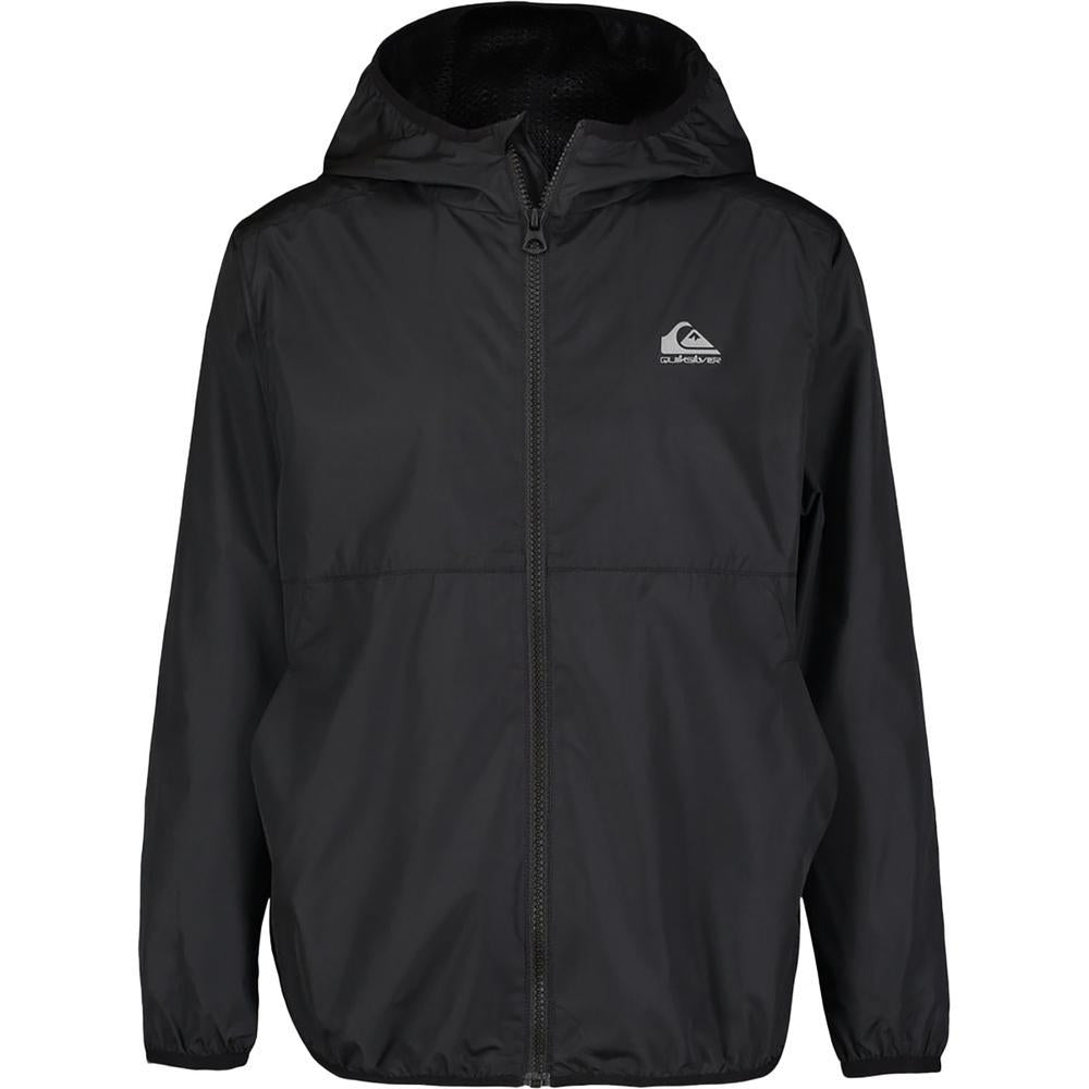 Quiksilver Overcast Windbreaker Jacket - Boys' | Black – Ski Country Sports
