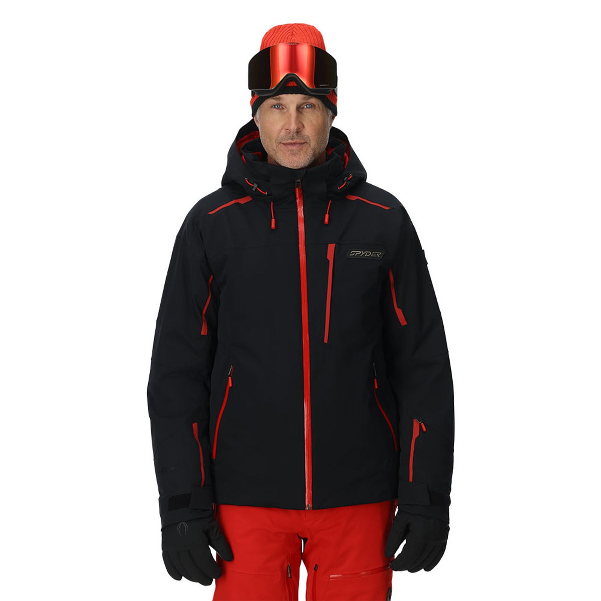 Spyder Leader Jacket - Men's | Black1 – Ski Country Sports